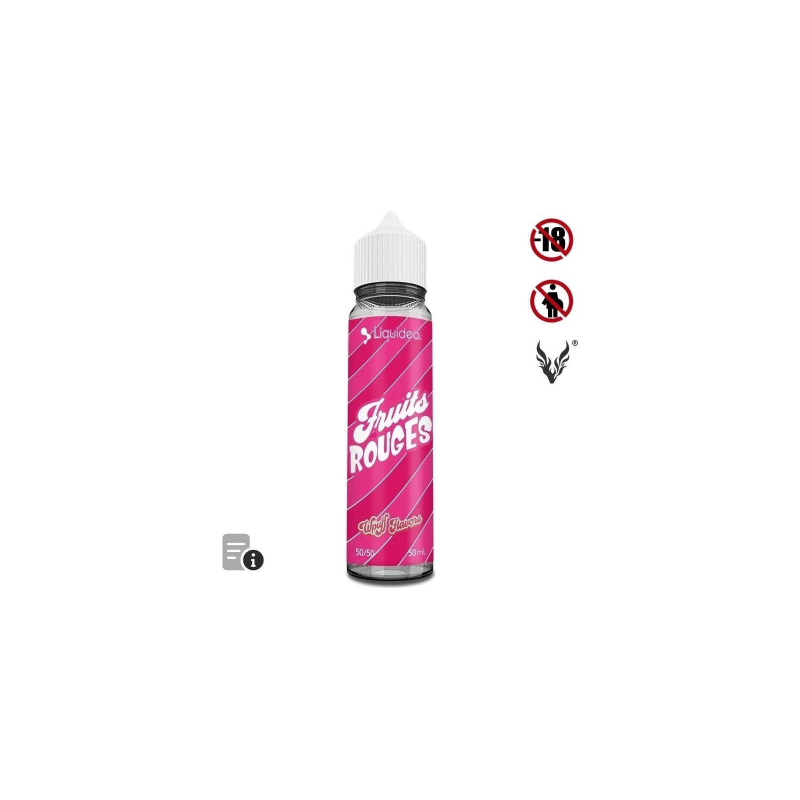 E-liquide Fruits Rouges 50ml de Liquideo Wpuff Flavors pas cher - VAPOVOR