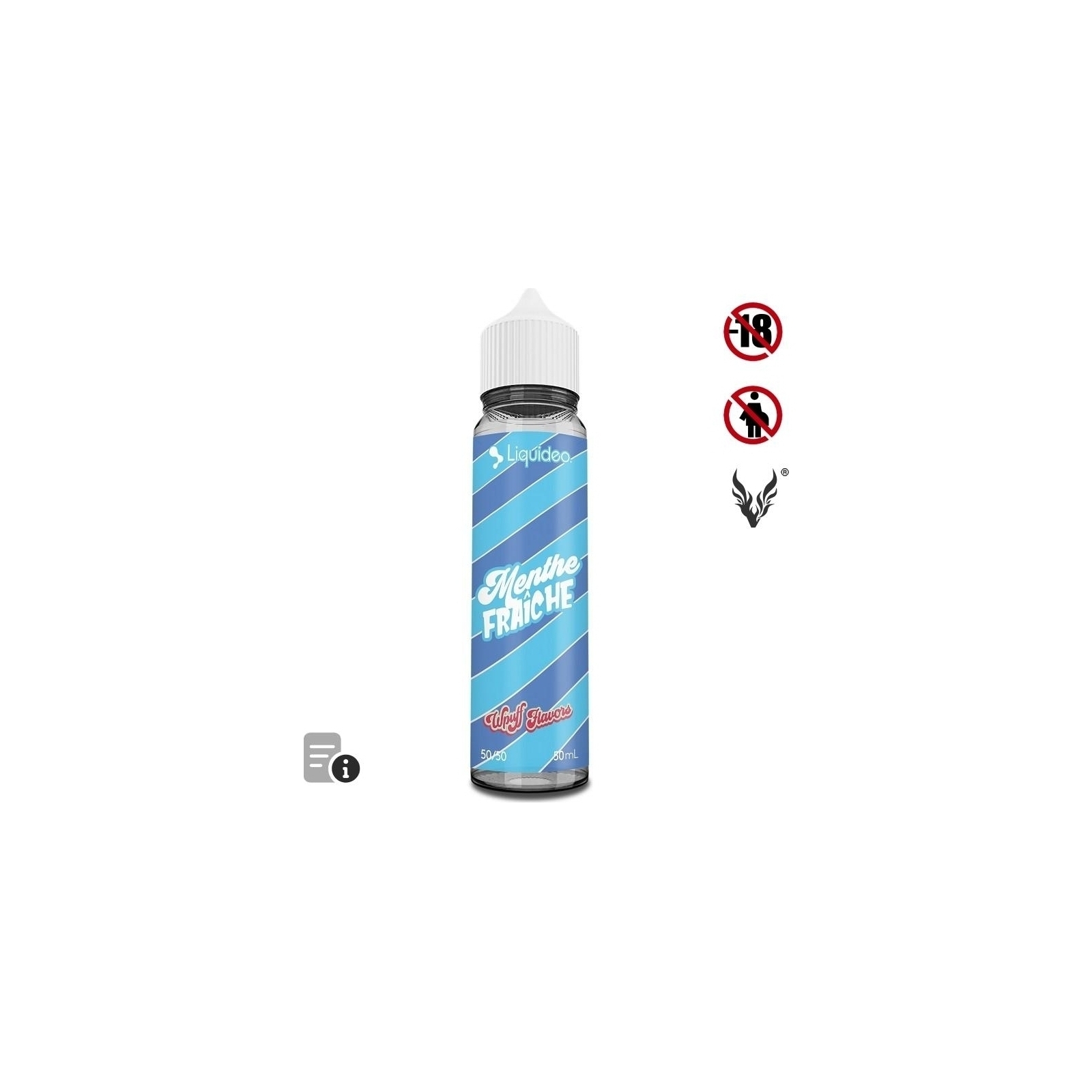 E-liquide Menthe Fraîche 50ml de Liquideo Wpuff Flavors pas cher - VAPOVOR