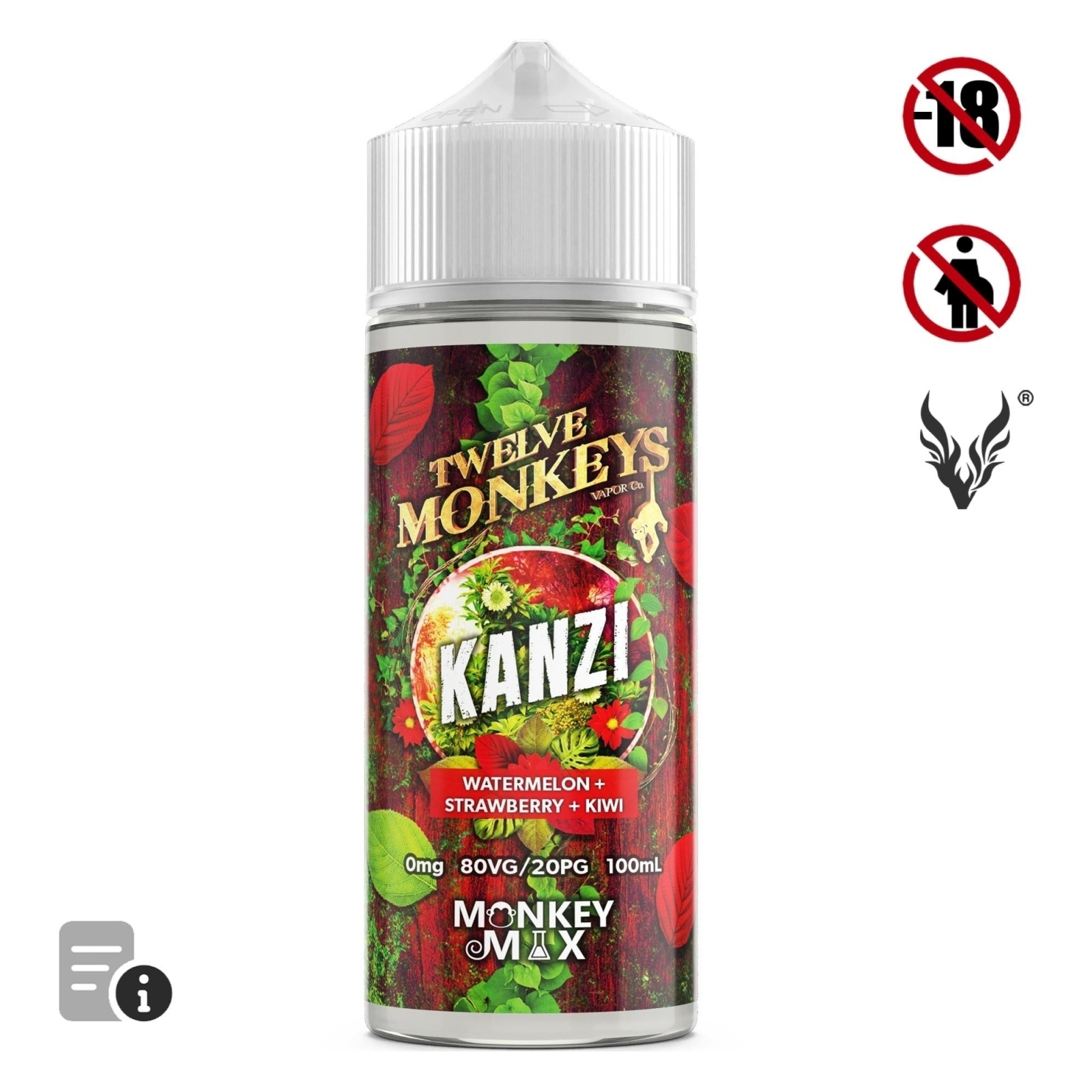 E-liquide Kanzi 100ml de Twelve Monkeys pas cher - Vapovor