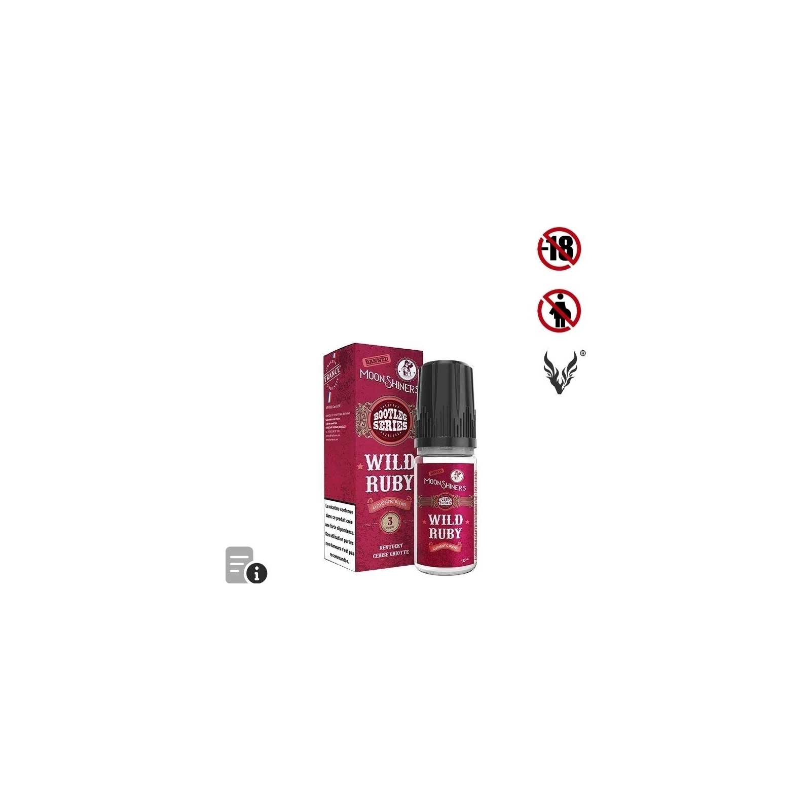 E-líquido Wild Ruby de Bootleg Series por MoonShiners barato - Vapovor