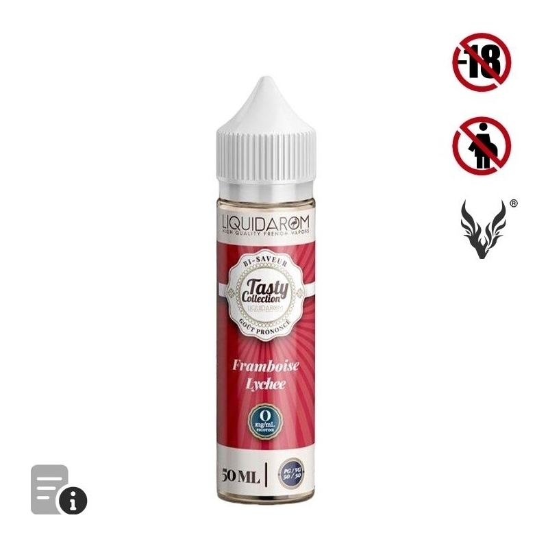 Raspberry Lychee 50ml E-liquid from Tasty Collection