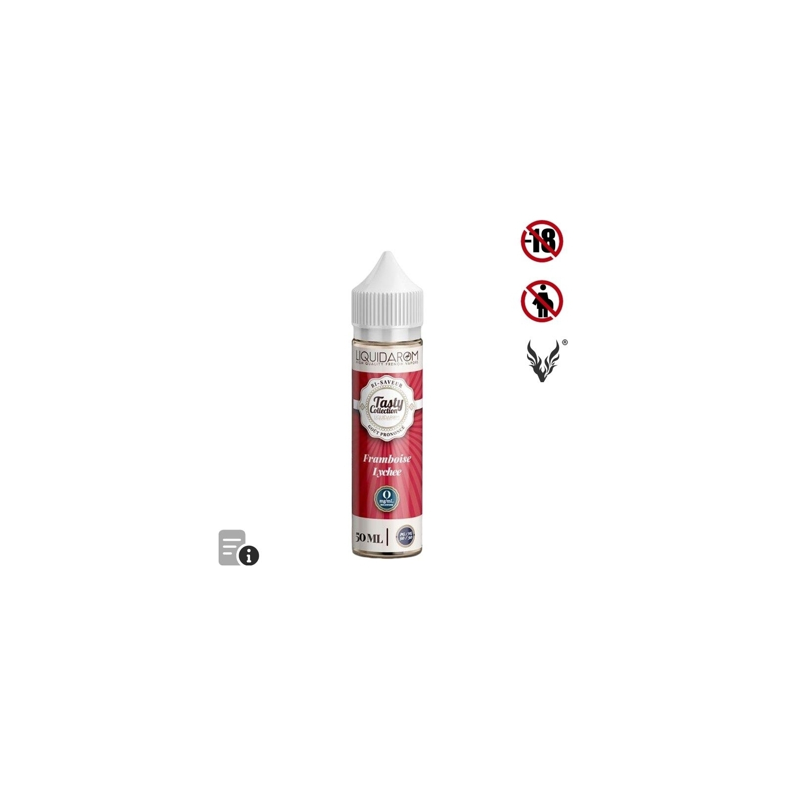 Raspberry Lychee 50ml E-liquid from Tasty Collection