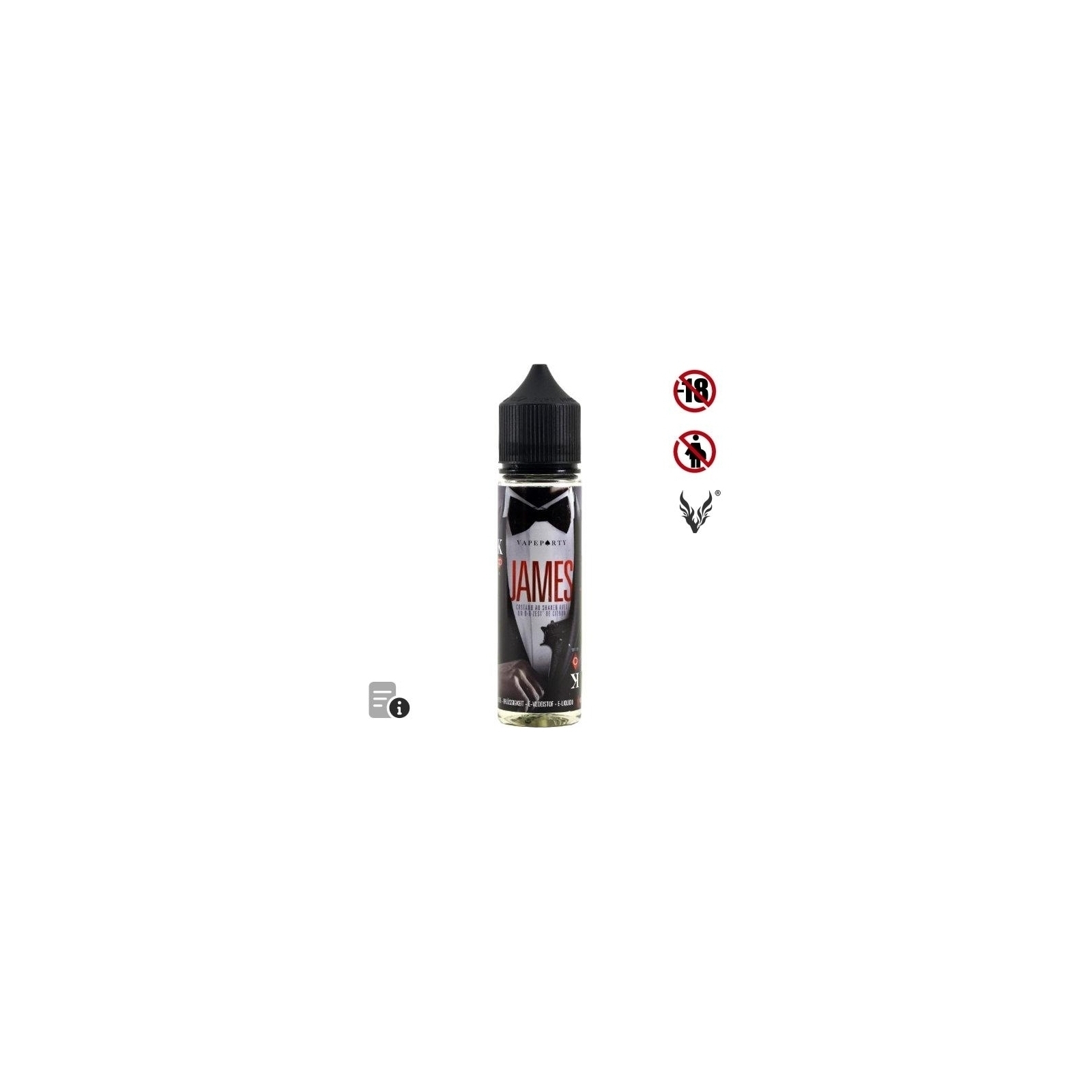 E-líquido James 50ml de Vape Party barato - Vapovor