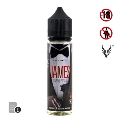 E-líquido James 50ml de Vape Party barato - Vapovor